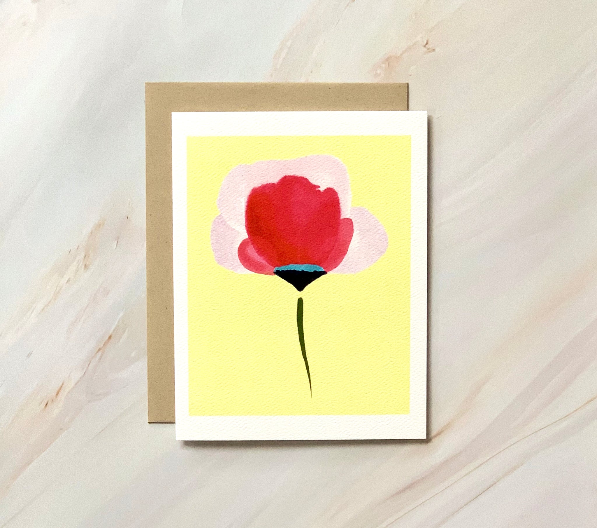 Poppy Greeting – Shortpockets Stationery