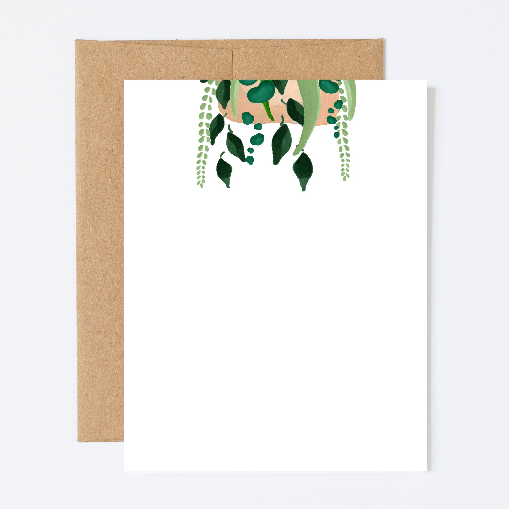 Hanging Plant Note Card Set – Shortpockets Stationery