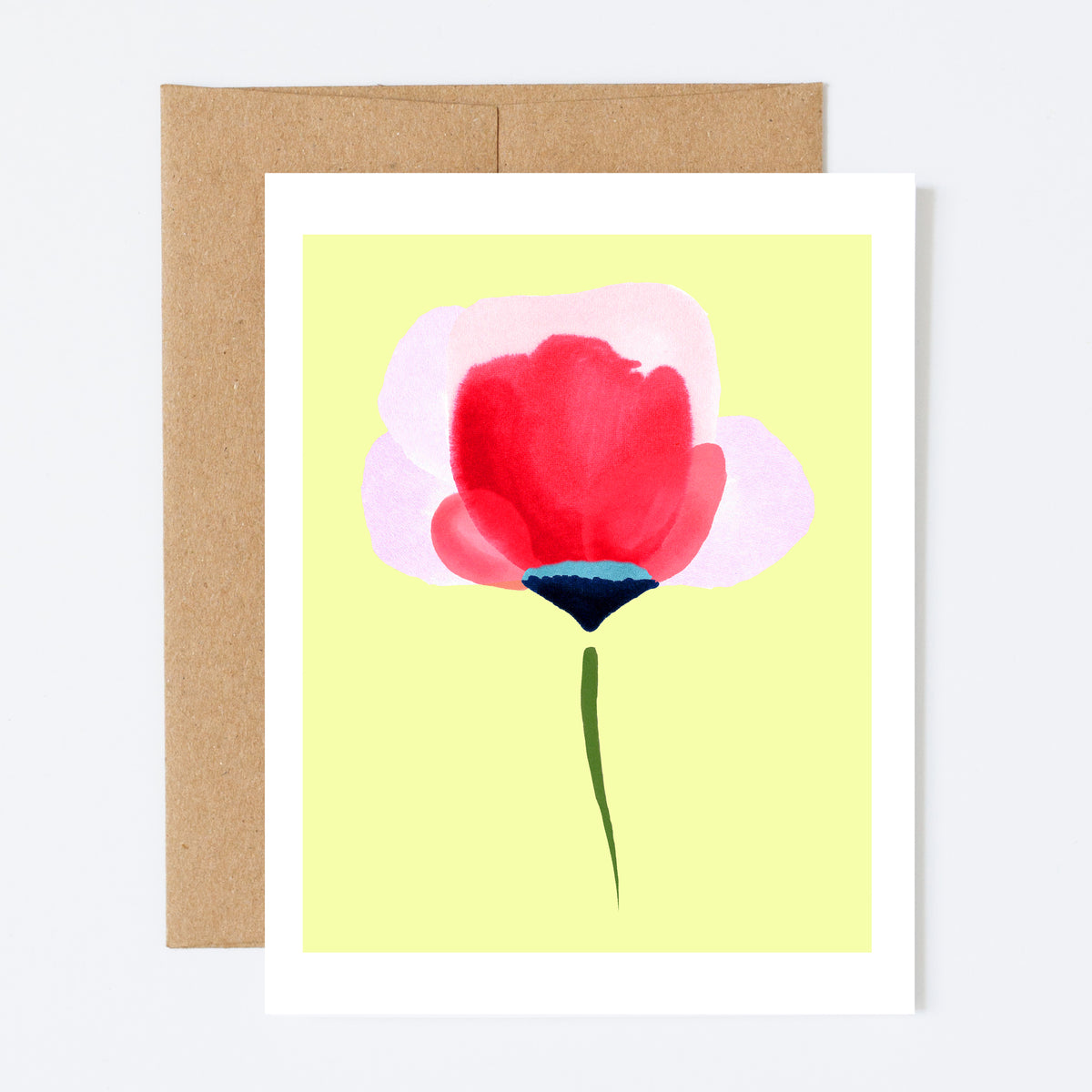 Single Poppy – Shortpockets Stationery