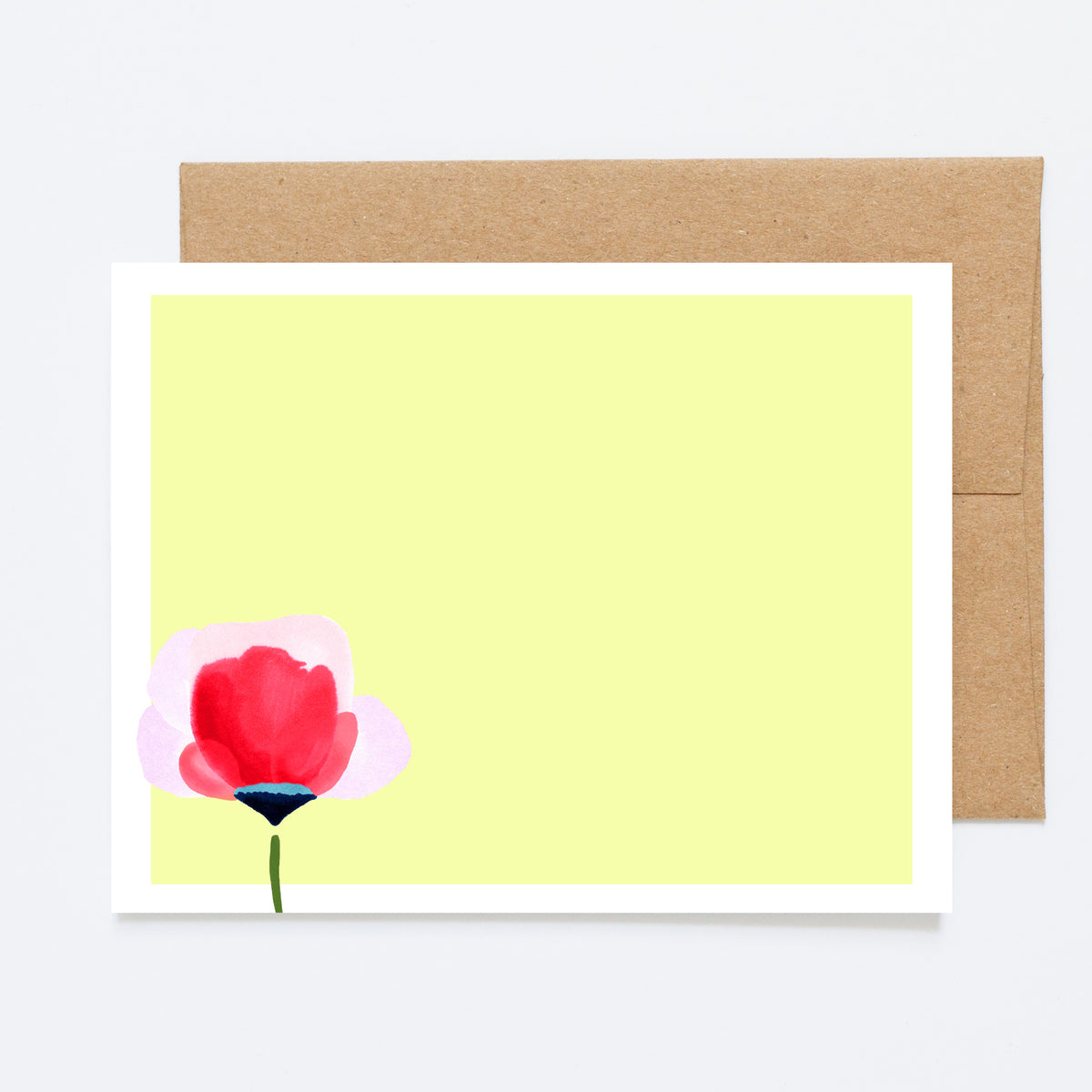 Poppy Note – Shortpockets Stationery